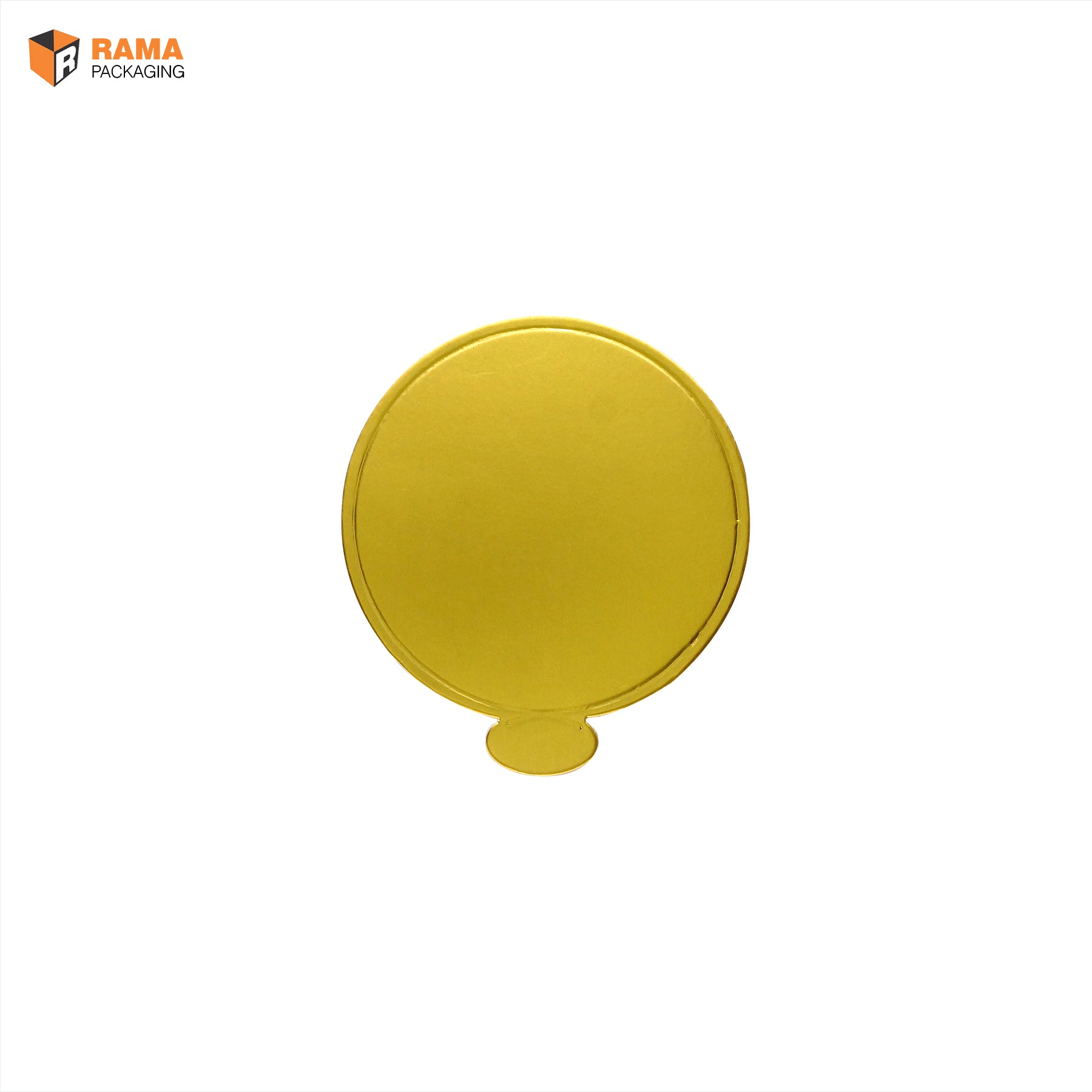 Golden Round Pastry Base | ( 9 Cm)| paper pastry base– Rama Packaging
