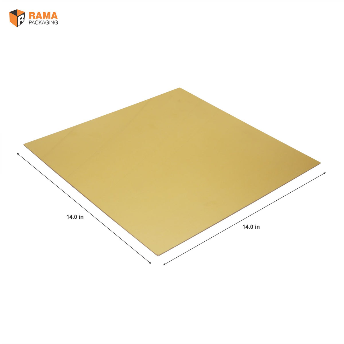 Golden Square Cake Plate (Cake Base Board) (14"x14")– Rama Packaging
