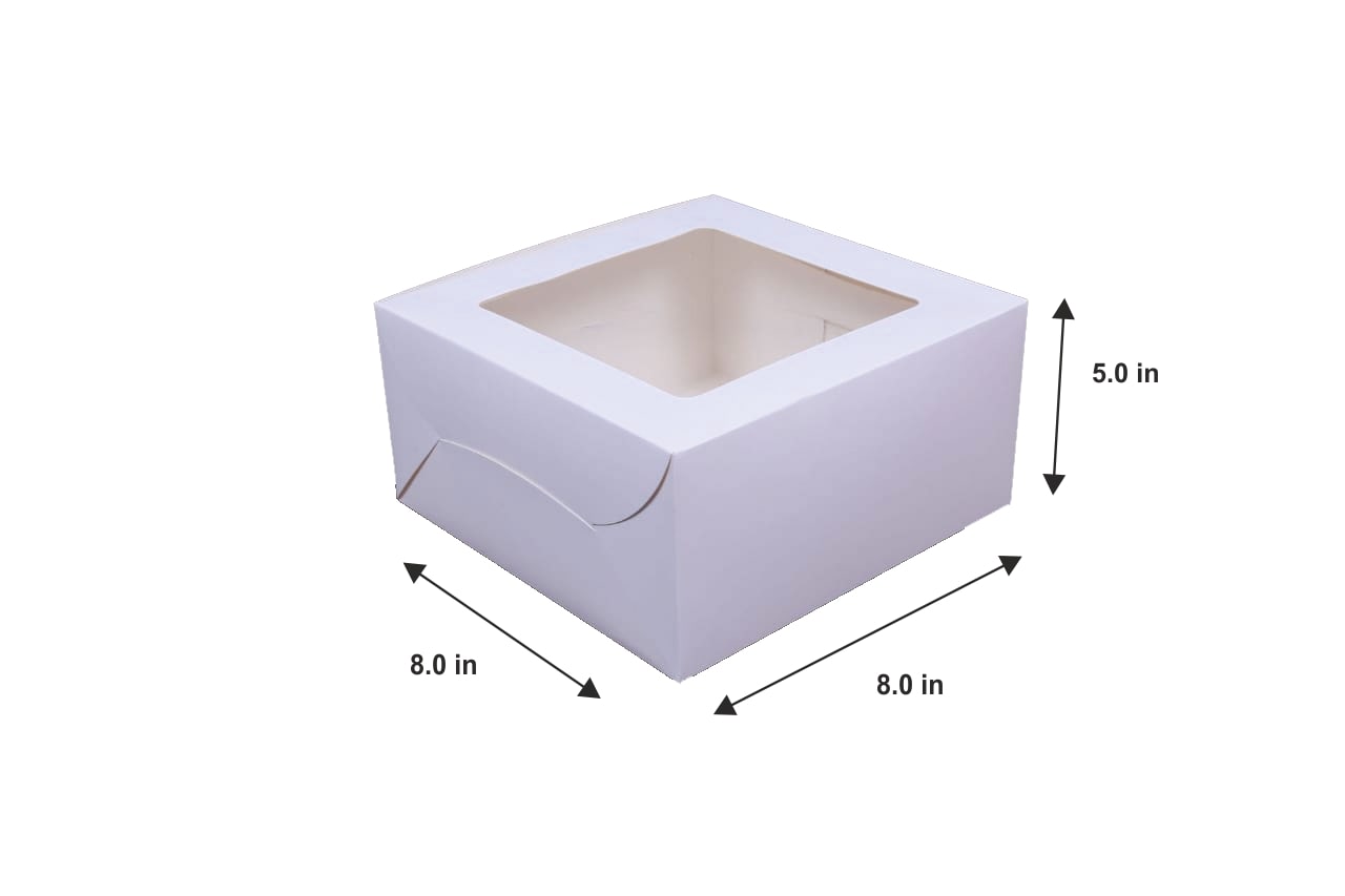Cake Box - 500g (8"x8"x5")– Rama Packaging