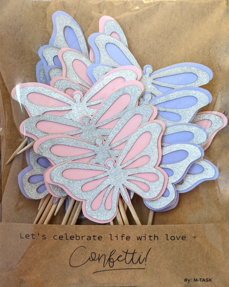 Butterfly | Cupcake Topper | Pack Of 20– Rama Packaging
